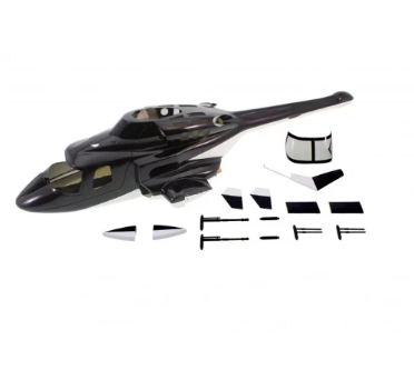 Black Airwolf RC Helicopter 500 Fuselage Suitable for T-Rex 500 Model ...