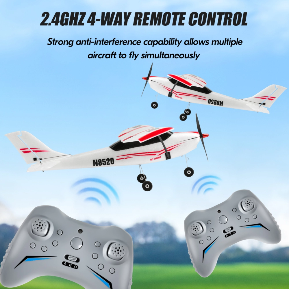 FX9601 4-Channel Oessna Remote Control Aircraft Intelligent Self ...
