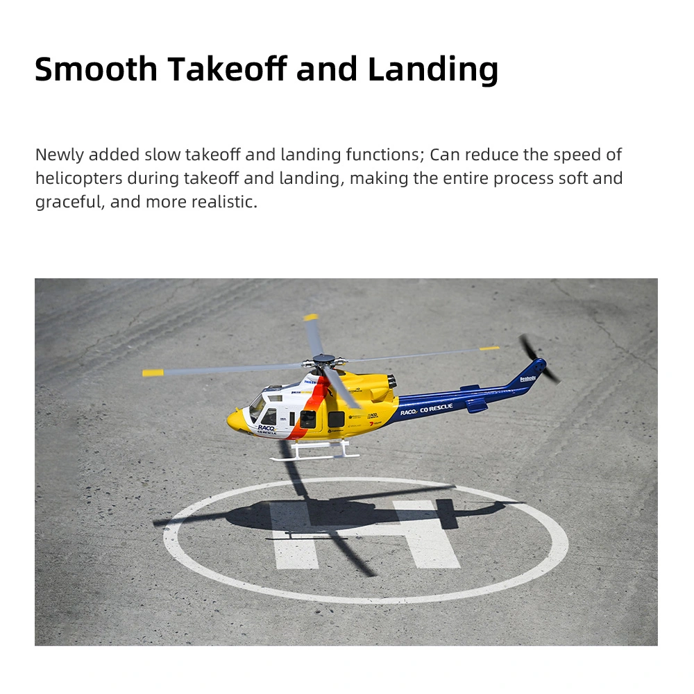 FLYWING BELL-412 Helicopter 4-blade M10N GPS Module H1 Syeterm 10 ...