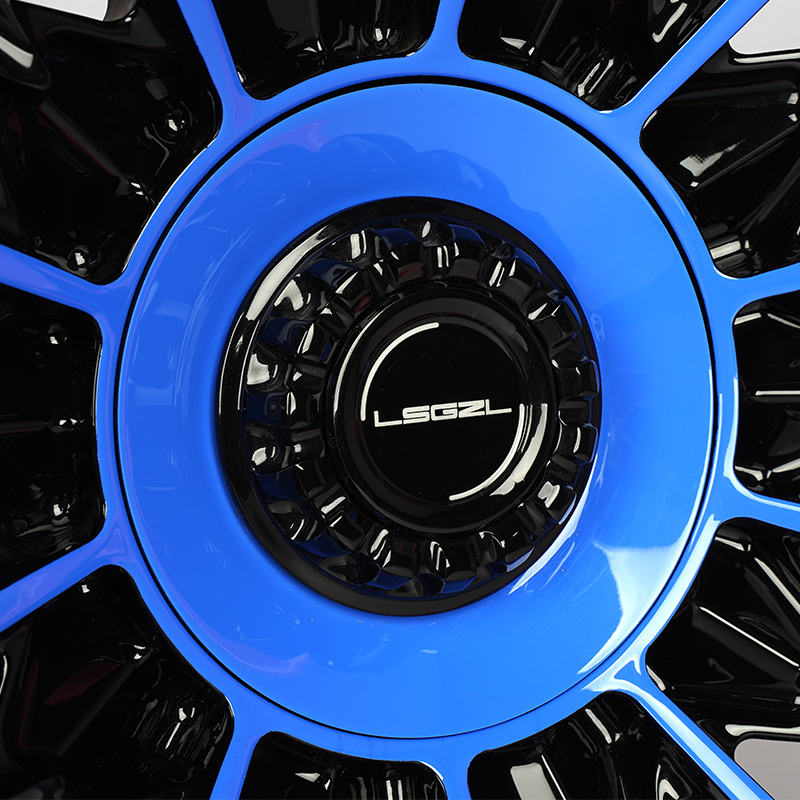 LSGZL 2-piece high strength forged wheel three-color hub rims