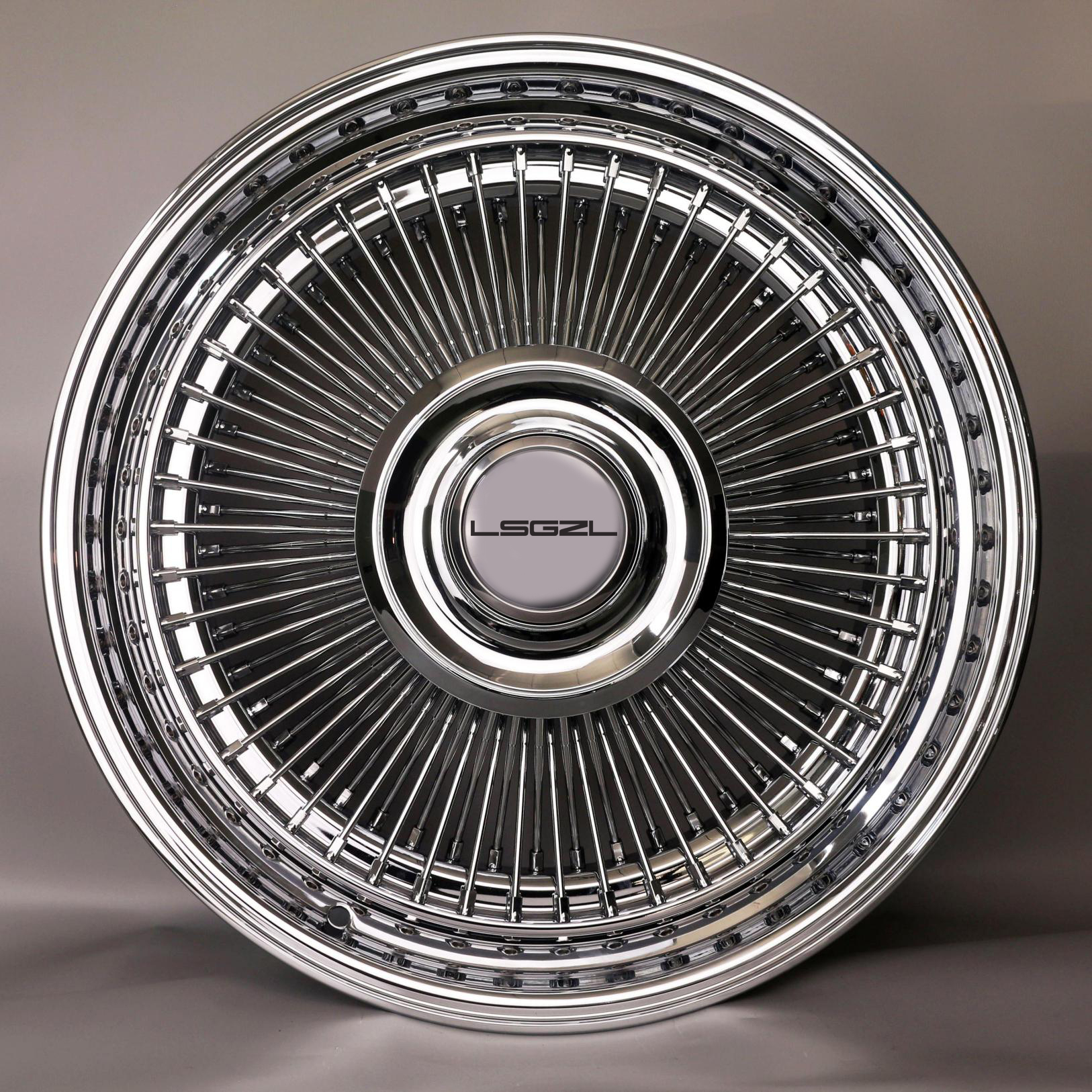 custom Chrome gold steel wire wheel rims wire spoke wheel 5x120 5x130 ...