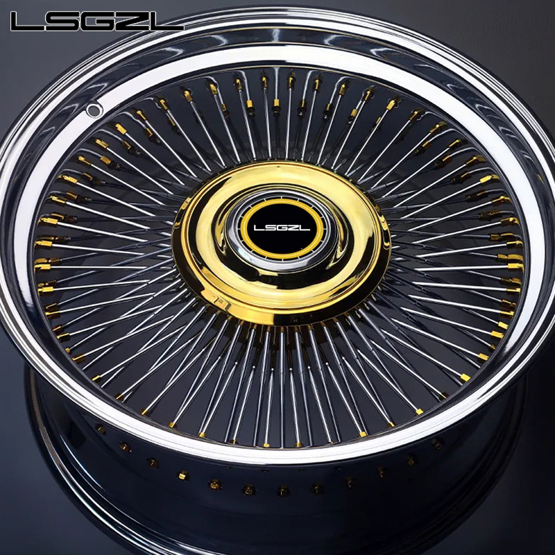 custom Chrome steel wire wheel 20 inch wire spoke rims 22 24 26 inch ...