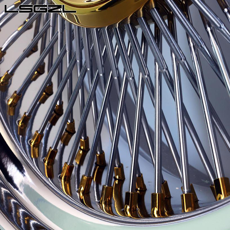 custom Chrome gold steel wire wheel rims wire spoke wheel 5x120 5x130 ...