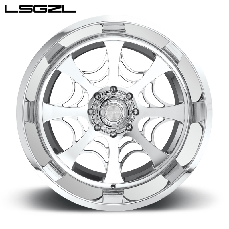 polishing 20 inch off-road wheels PCD 5x114.3 5x120 20 22 26 inch ...