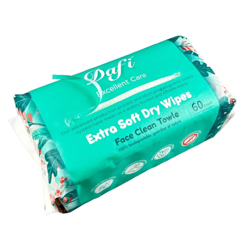 Customized Logo Small Size 100% Viscose Biodegradable Disposable Face ...