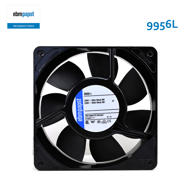ebmpapst cooling fan 120x120x25 mini axial fan 12025 230V 50mA 8W 9956L