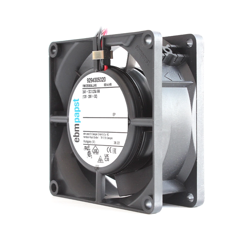 ebmpapst 24v inverter cooling fan 80x80 cooling fan 8032 24V 245mA 6W ...