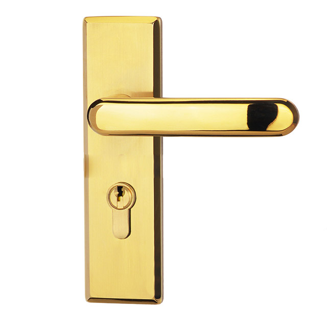 ss wooden door lock, project lock gold color,Door lock