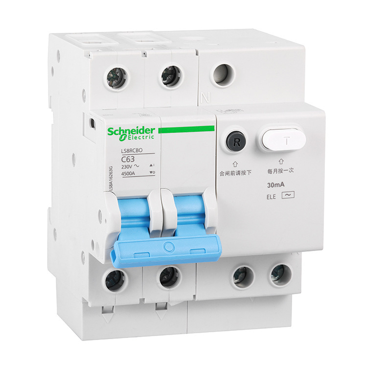 Schneider Electrial Leakage Circuit Breaker 2P 10A-63A(ELCB),Switch Socket