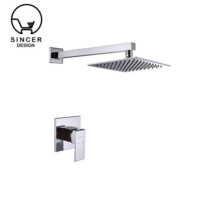 Shower System Shower Set Wall Mounted High Pressure Shower Head Mixer