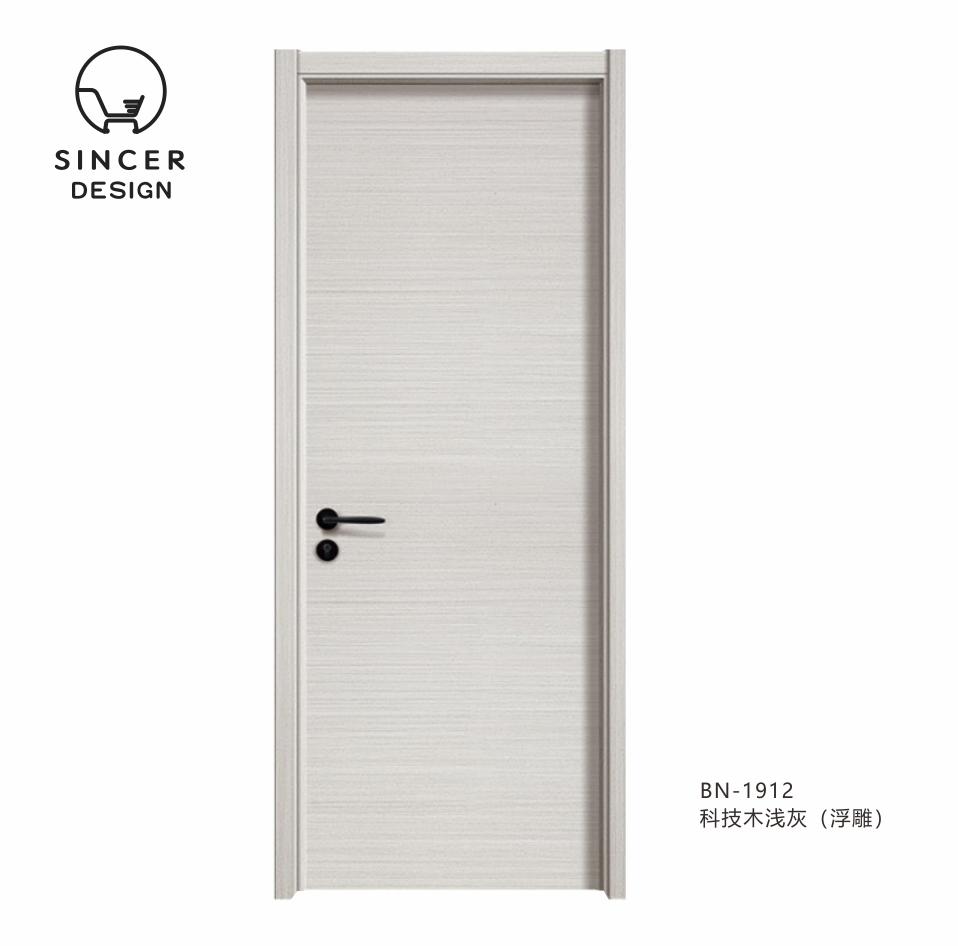 Modern Design Wood Veneer MDF Timber Door Composite Interior Doors