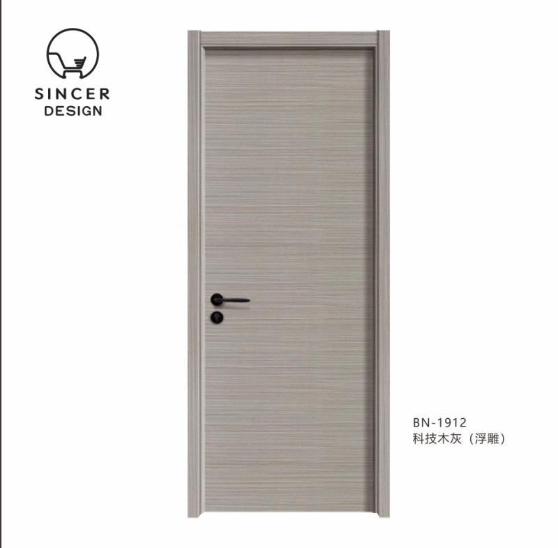 Modern Design Wood Veneer MDF Timber Door Composite Interior Doors