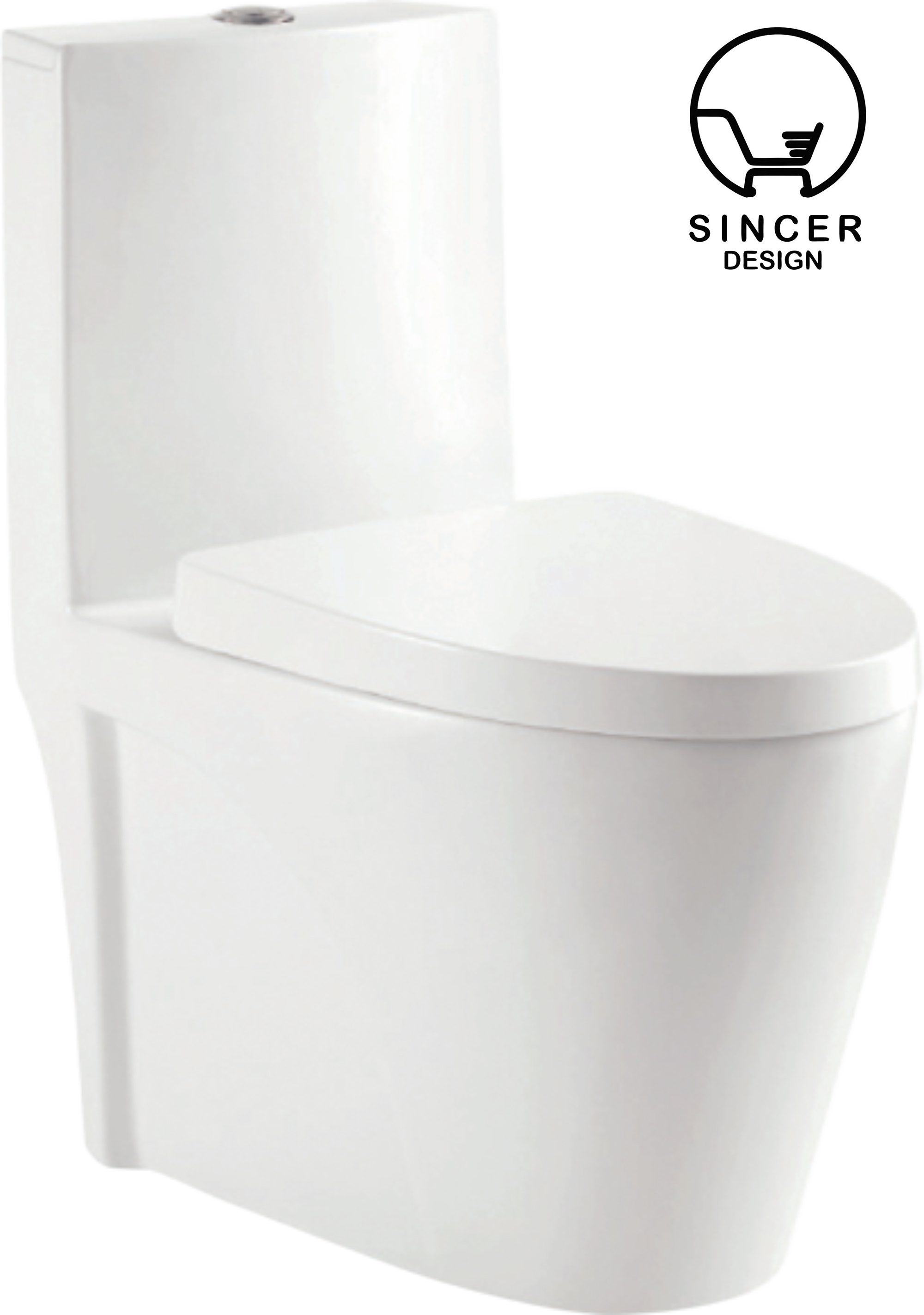 Modern China Water Closet One Piece S-trap Floor Mounted Toilet Bowl ...