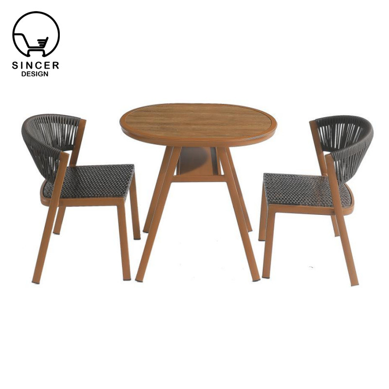 Modern Luxury Dining Table Sets Outdoor Party Wooden Table Patio ...