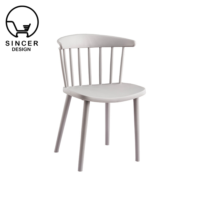 Dining Chairs Kitchen PP Polypropylene Plastic Chair Modern Home Furniture