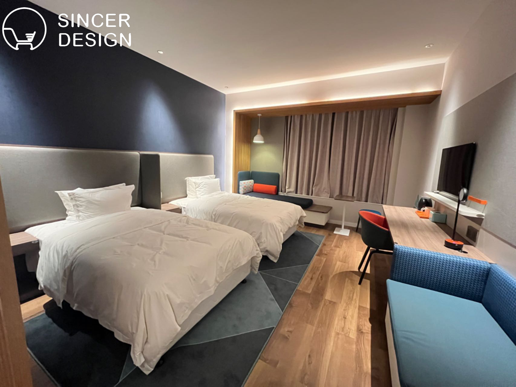 2023 All About Interior Design Guestroom MDF Melamine Wooden Furniture ...