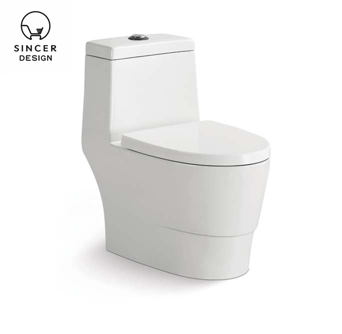 Modern China Water Closet Washdown One Piece Toilet Bowl Bathroom WC ...