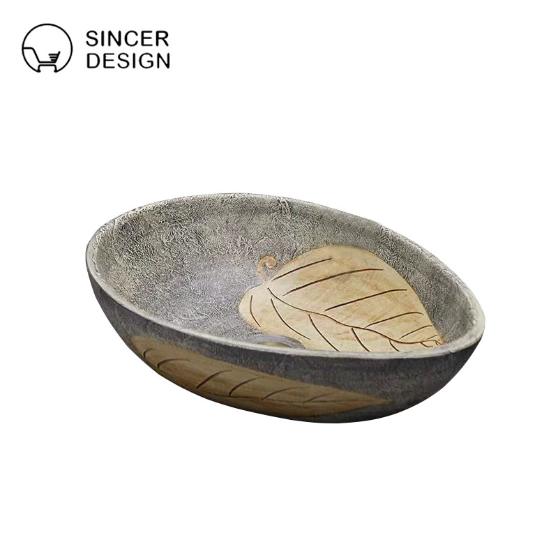 Countertop Splash Guard Wash Basin, Single Basin Ceramic Artistic Retro ...