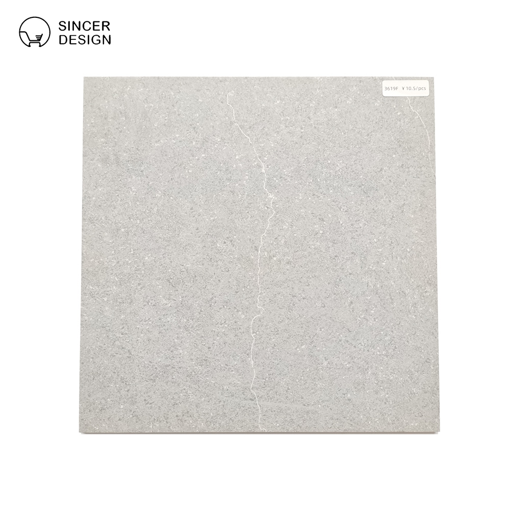 300x300 Marble-Look Glazed Porcelain Tile for Living Room Floor