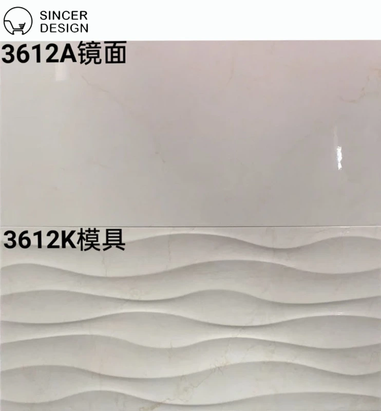 Nordic Style Grey-White Wave Pattern Ceramic Tile 300x600 - Kitchen ...