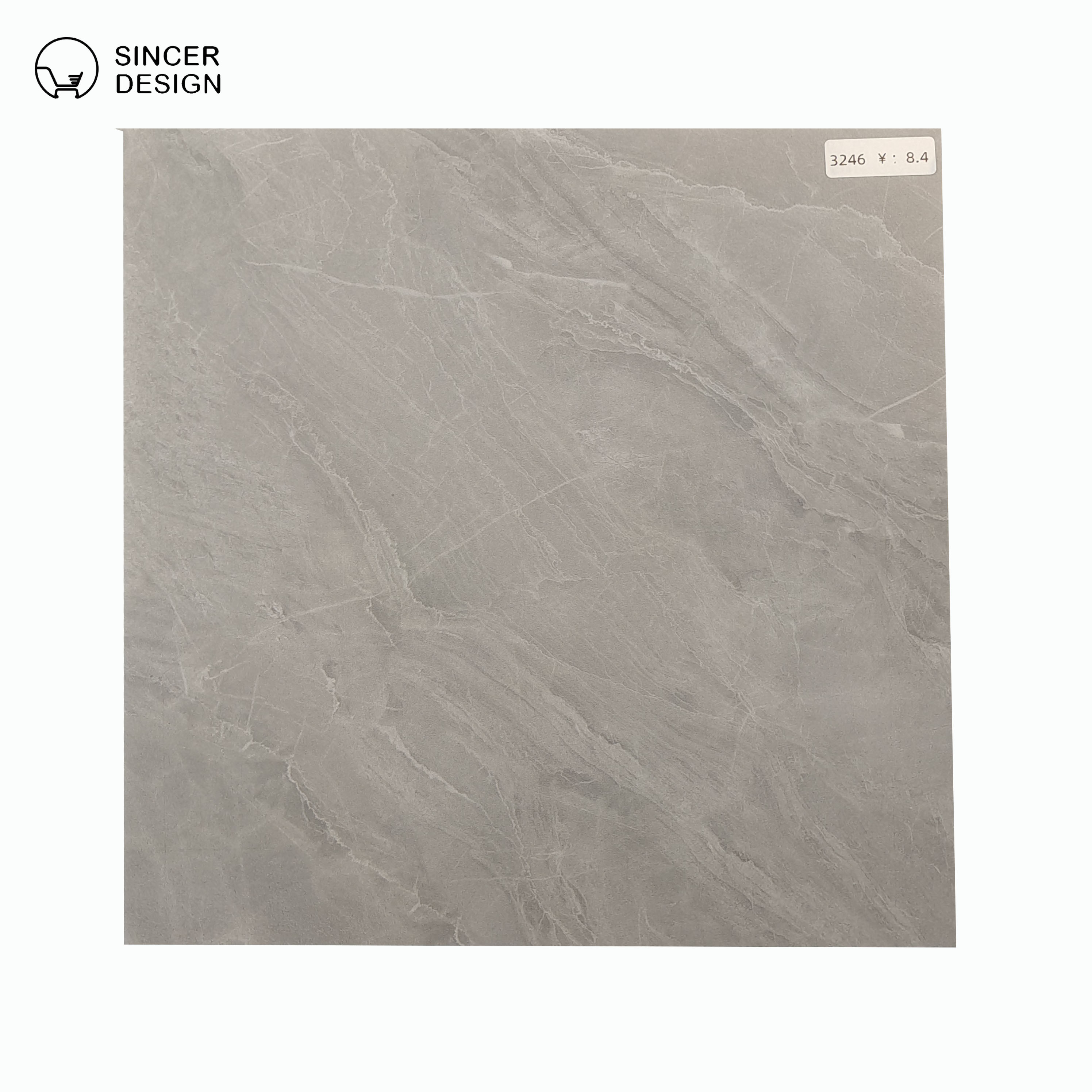 Modern Minimalist Grey Marble-Look Small Floor Tile 300x300 for Kitchen ...