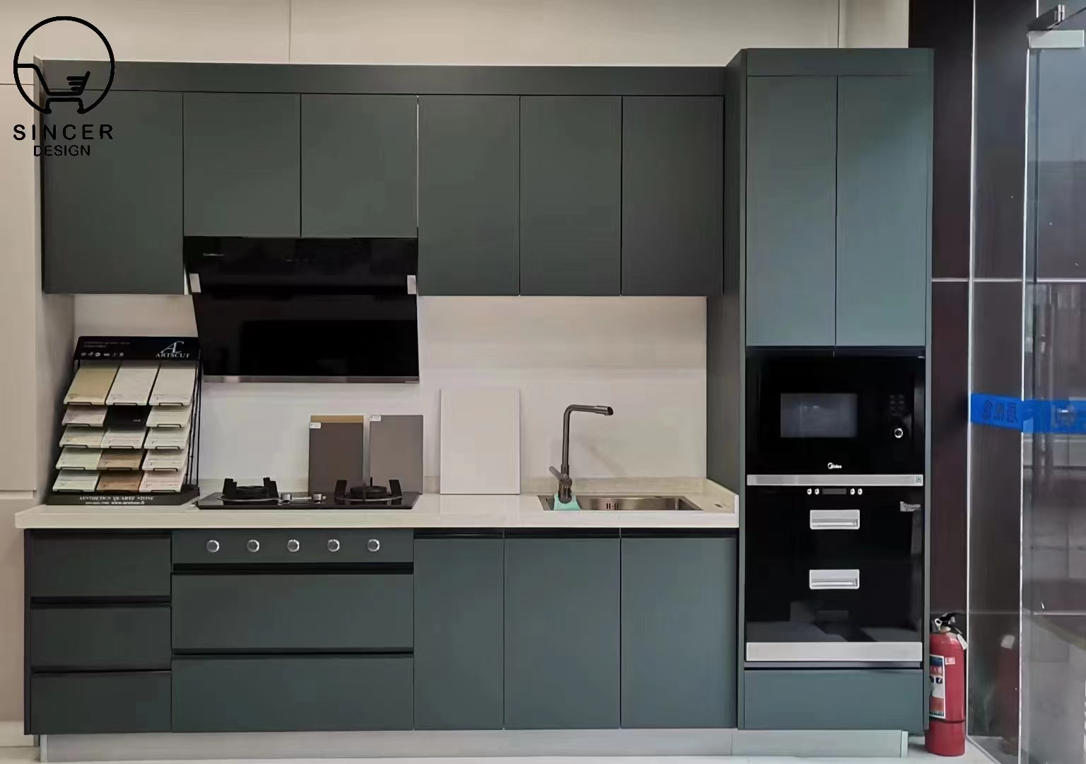 Furniture High Quality Cupboard Modular Modern Solid Wood Kitchen ...