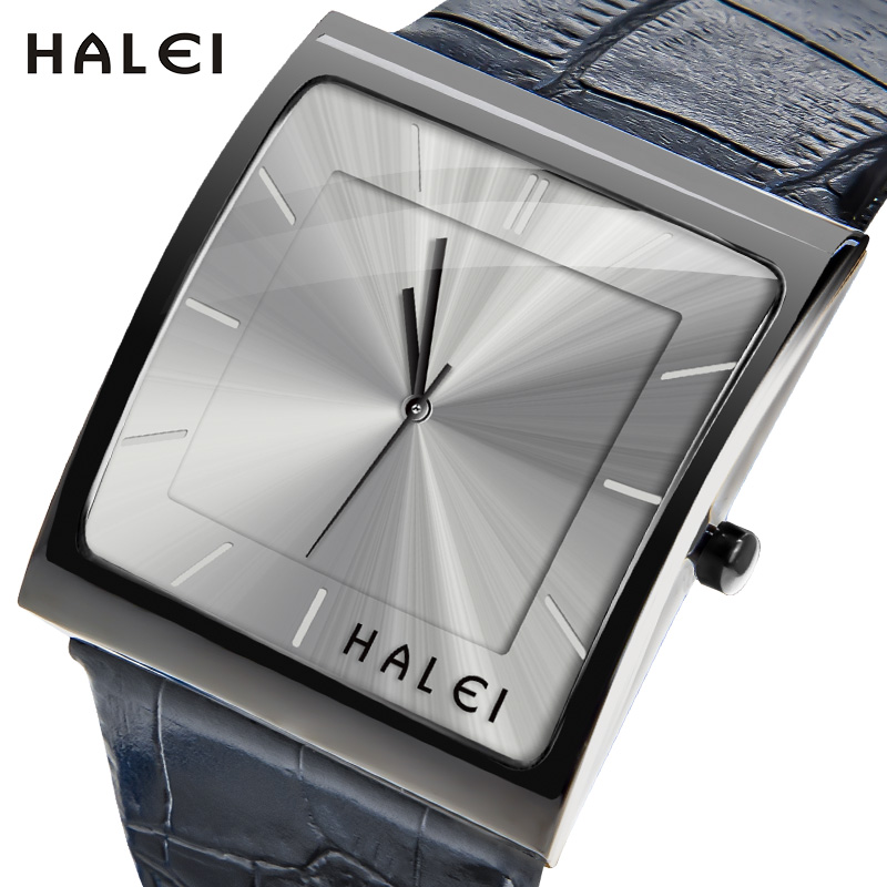 HALEI 485M leather watch for men