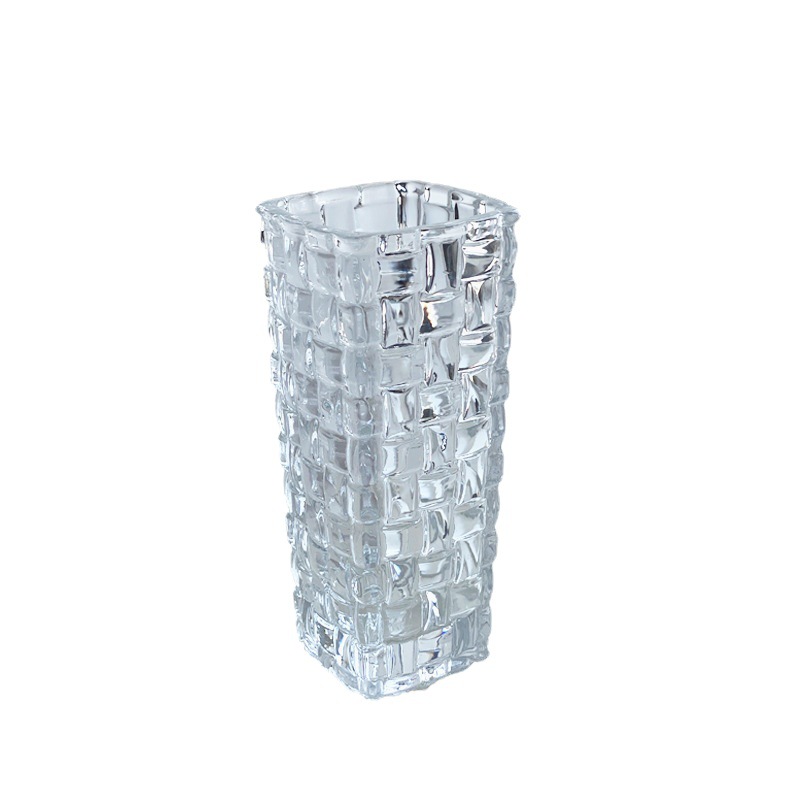 Clear glass squqre column vases - Guangzhou HX Glass Co., Ltd.