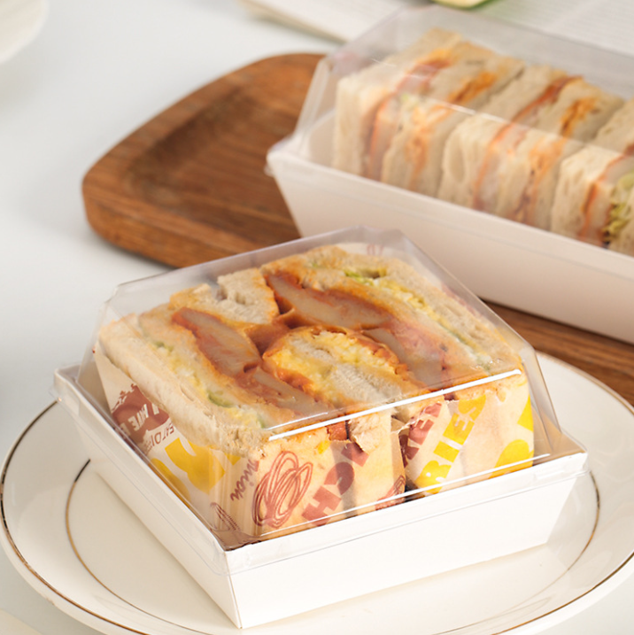 Sandwich paper box & Swiss roll box with lid,Sandwich box / Swiss roll ...