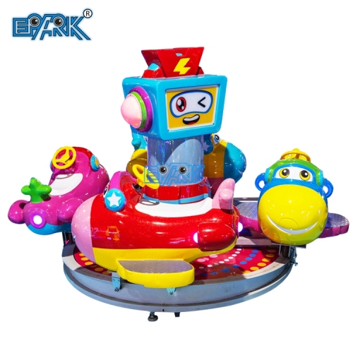 Amusement park ride 3/6 seats mini carousel for kids