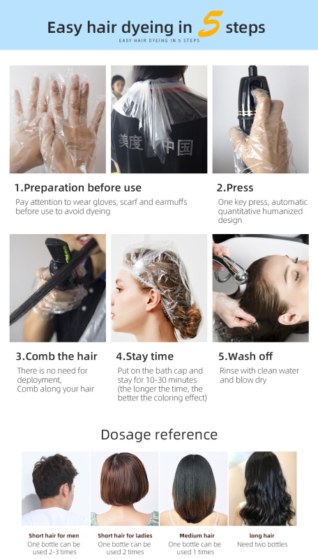 Carthaea herbal chestnut brown hair color shampoo with comb