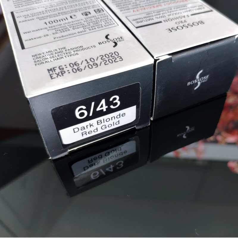 Bossose salon professional permanet hair colour cream