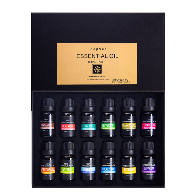 10mlX12 aroma diffuser pure essential oil set