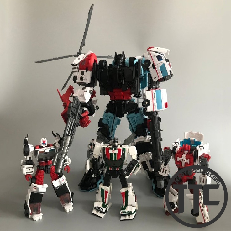 (LOOSE) Yes Model Oversized OS Defensor full set of 5,Masterpiece
