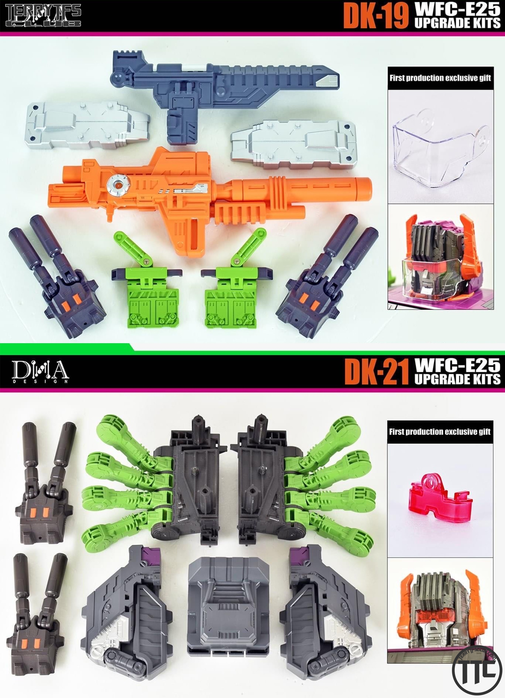DNA Design DK19 + DK21 add on kit for WFC-E25 Earthrise Scorponok