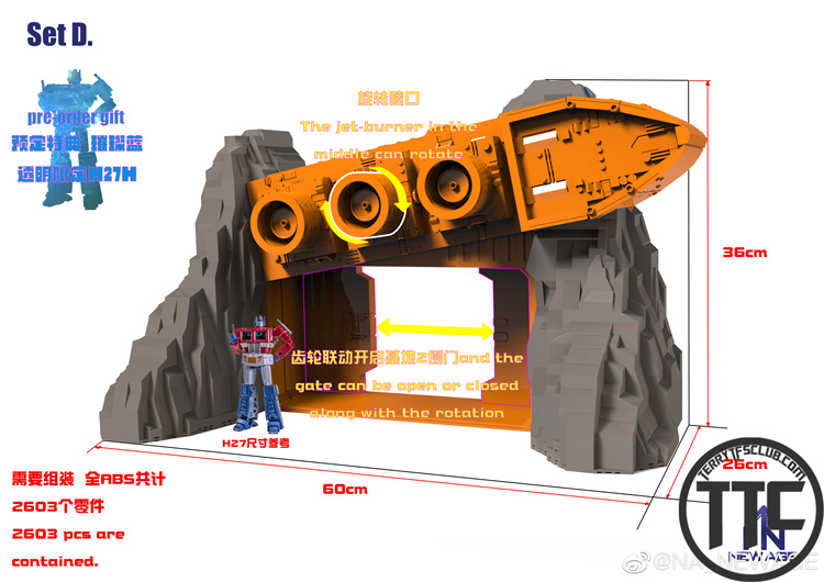 NewAge Toys TF Scene Series Set D The Ark Diorama