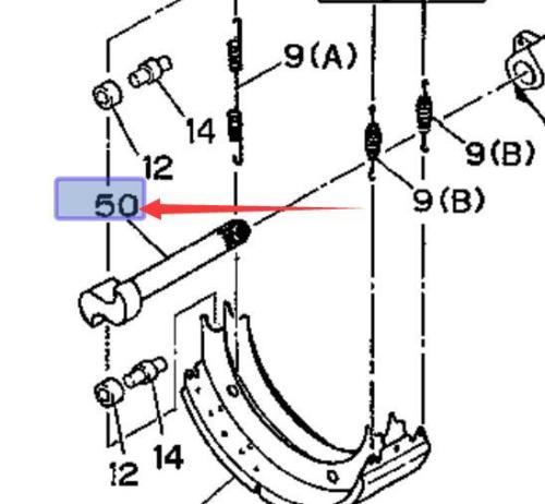 Rear Brake Camshaft For ISUZU FSR FTR FVR EVR 1988-1993 LEFT SIDE,6BD1 ...