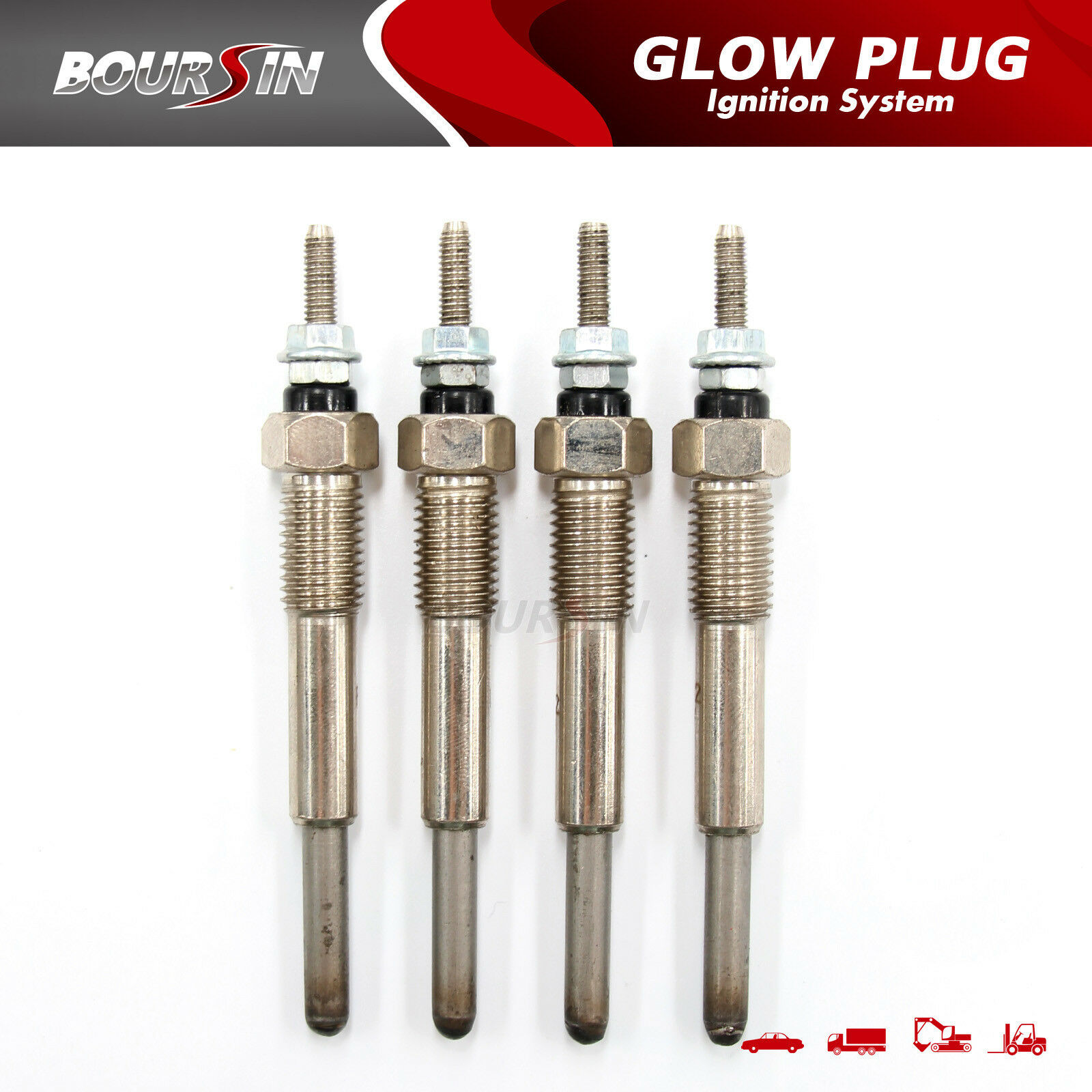 4x Glow Plug For ISUZU C240 C190 C201 C221 4BA1 D500 4FA1 Diesel engine ...