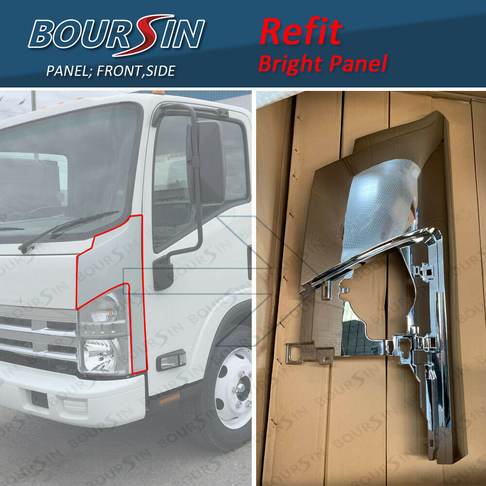 Bright Front Side Panel Lh For ISUZU NPR NPR-HD NQR NRR 2008-2023 Chrome