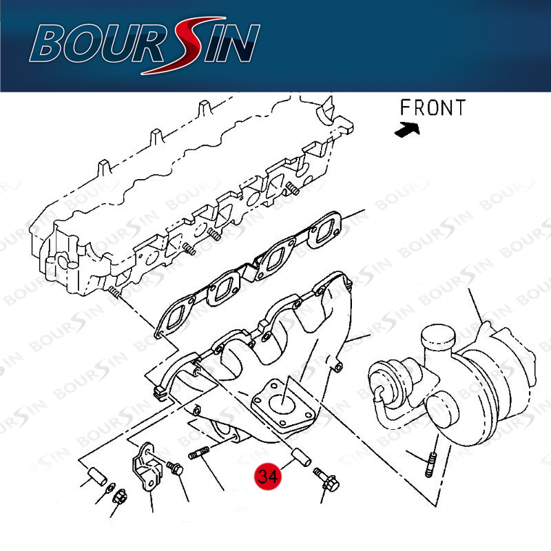 Exhaust Manifold Dist Collar Screw Engine For ISUZU NPR NPR-HD NQR NRR ...