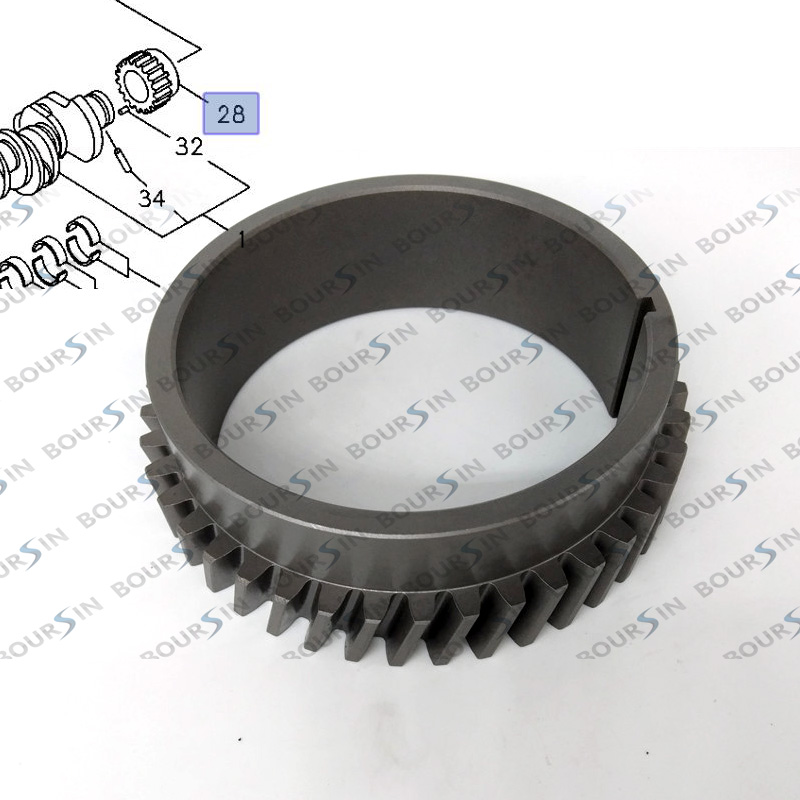 Crankshaft Gear For ISUZU FTR FVR FSR FRR 6HE1 6HK1 1995-2004 Z=42