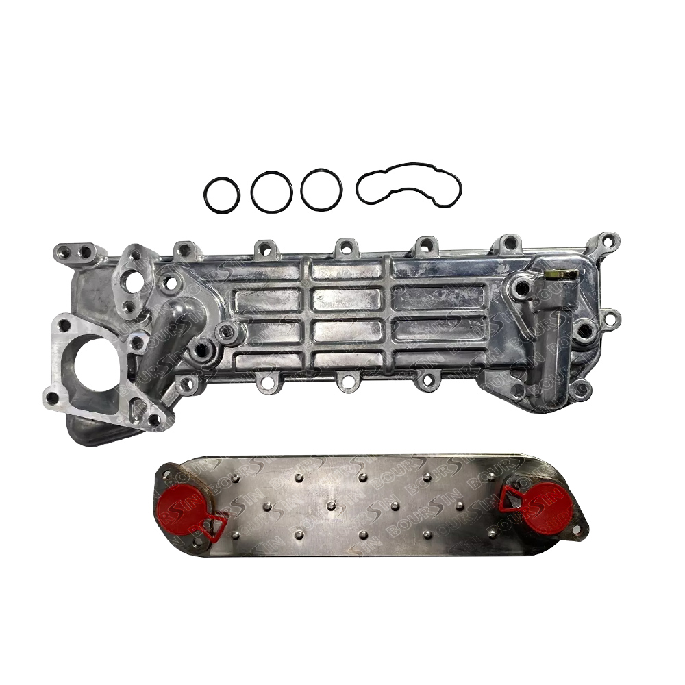 Oil Cooler Core & Oil Cooler Cover & Gasket Set for ISUZU 4HF1 4HG1 4HG1T 8970287390 8972123340