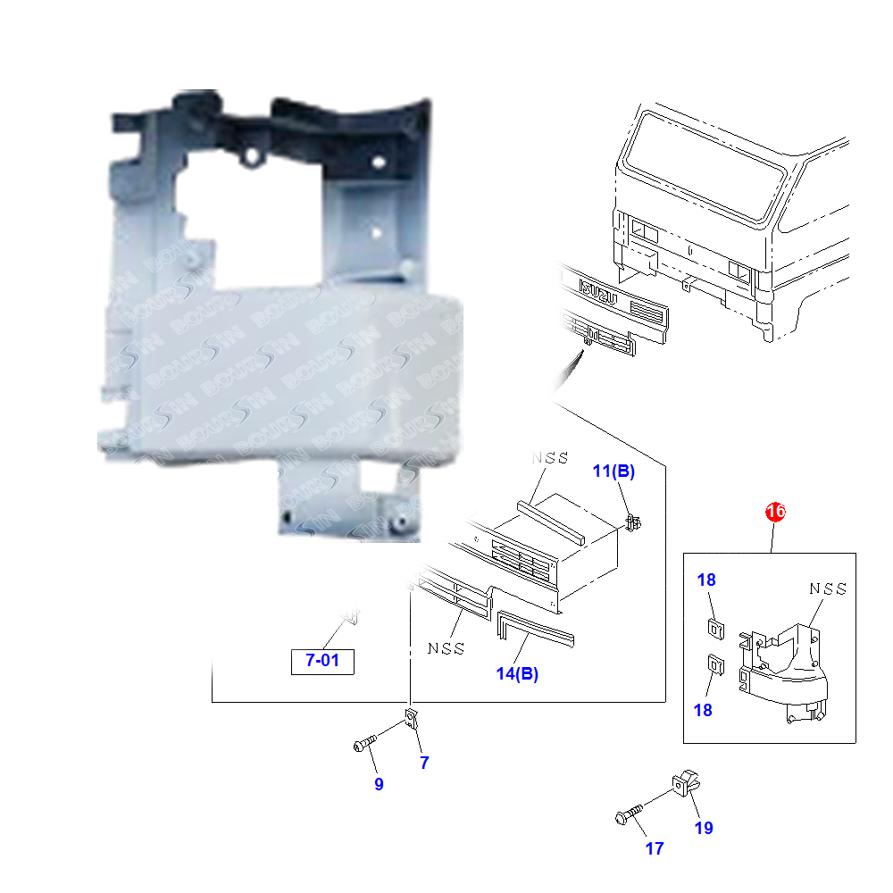 Side Panel For Isuzu ELF NPR66 NKR66 NPR NKR 4BD1 4BE1 4HF1 1986-1992 8 ...
