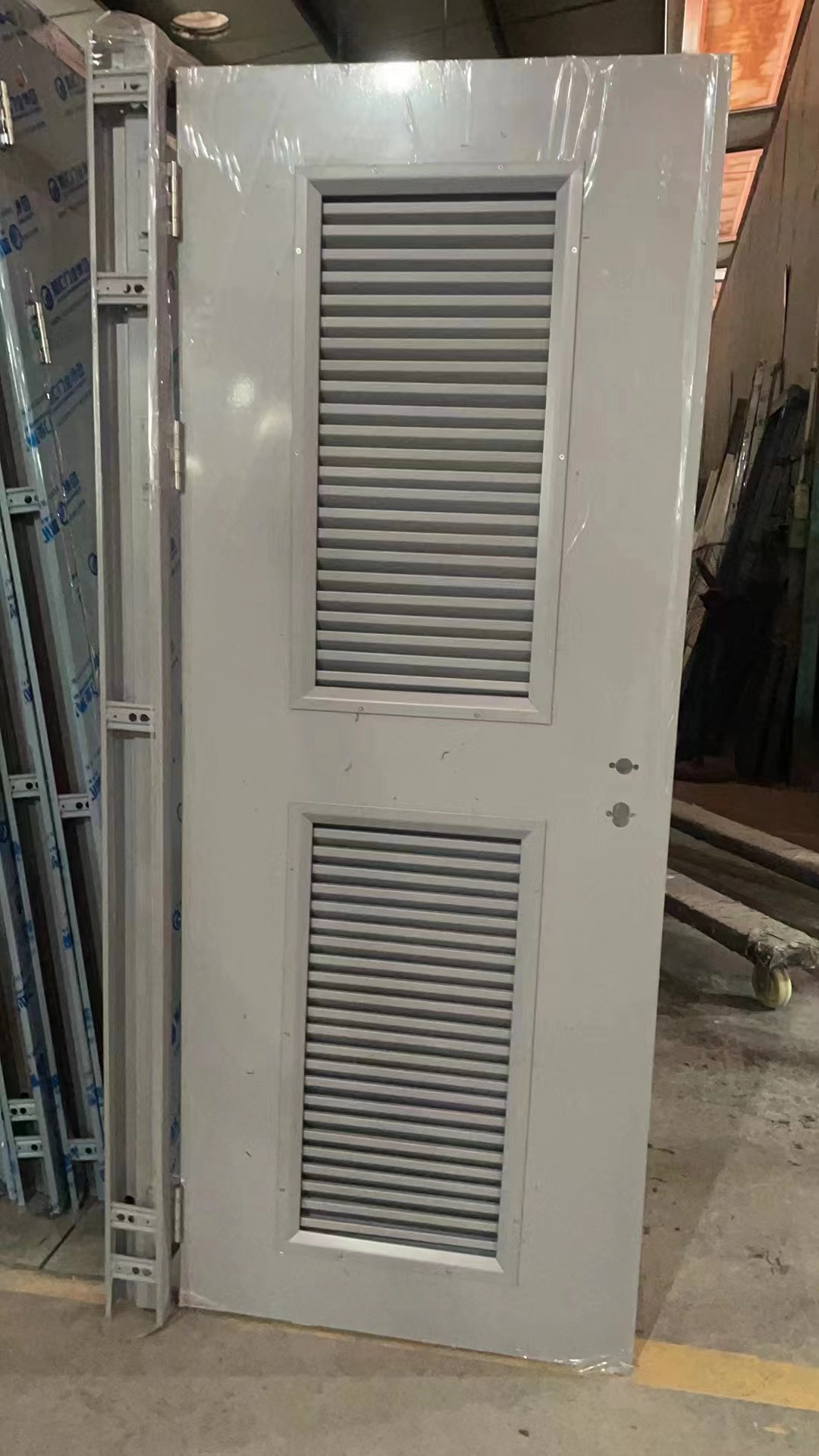 steel fire escape door commercial industrial louver door,steel door