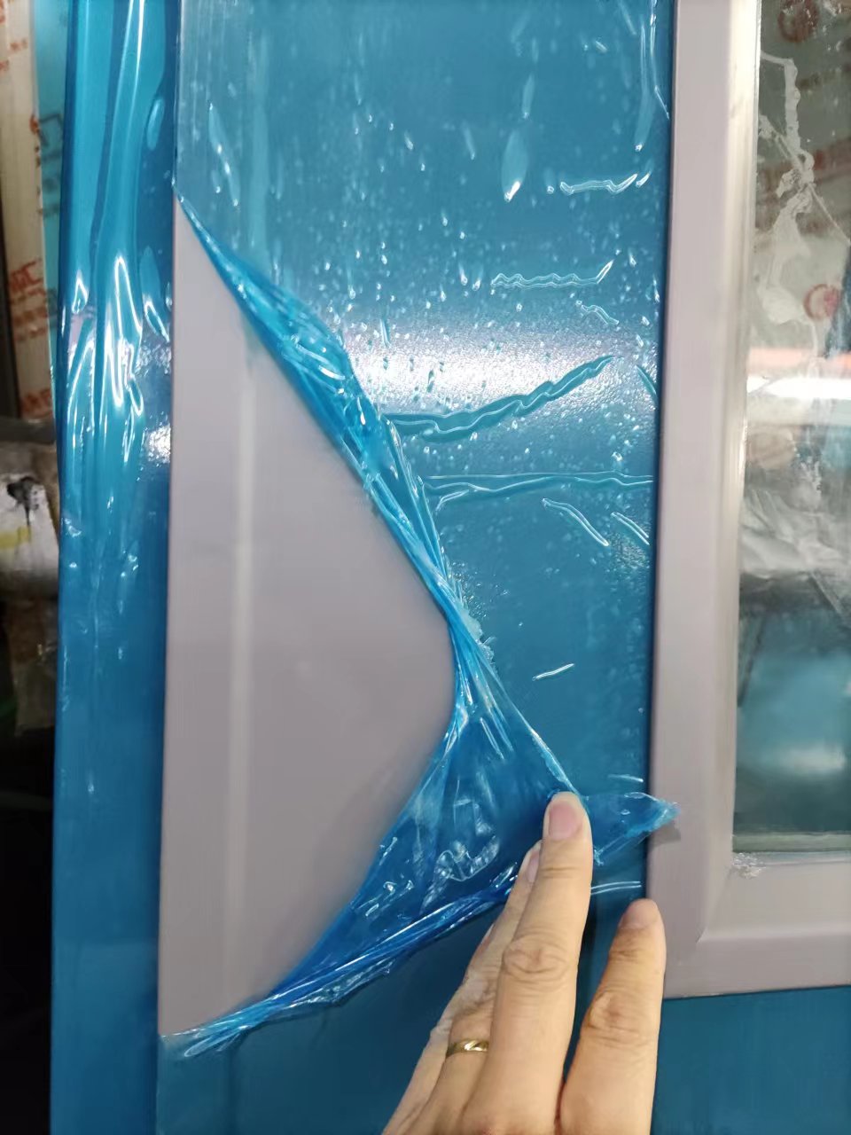 UL listed 120 Mins fire rated steel doors with vision panel,Fireproof door