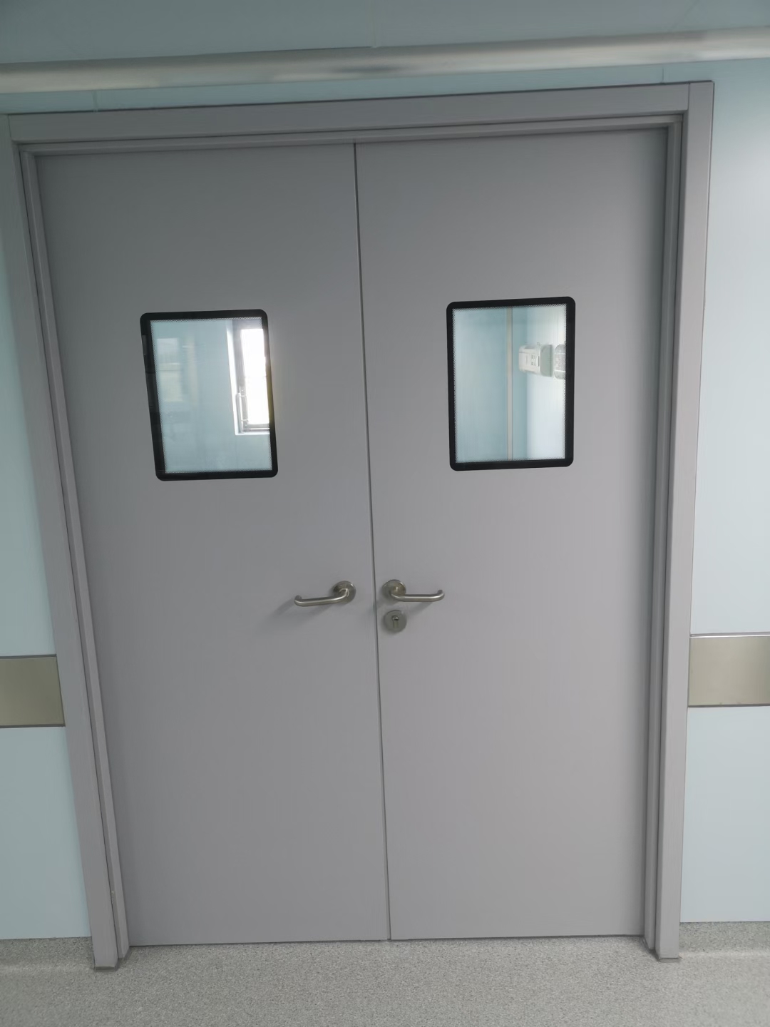 Clean Operating Room Metal Cleanroom Medical Office Automatic Door For ...