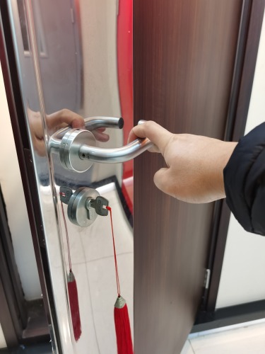 S.S plate and wooden surface finish UL Listed fire rated steel doors ...