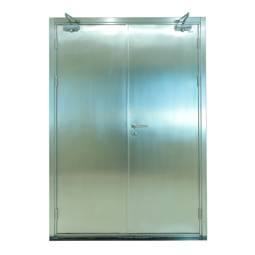 Stainless steel UL Listed 2 Hours fire rated door double fireproof ...