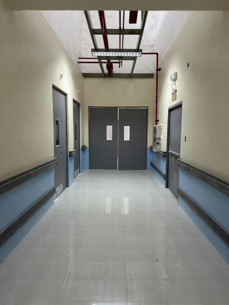 Swing both inward&outward steel door with floor hinge,Fireproof door