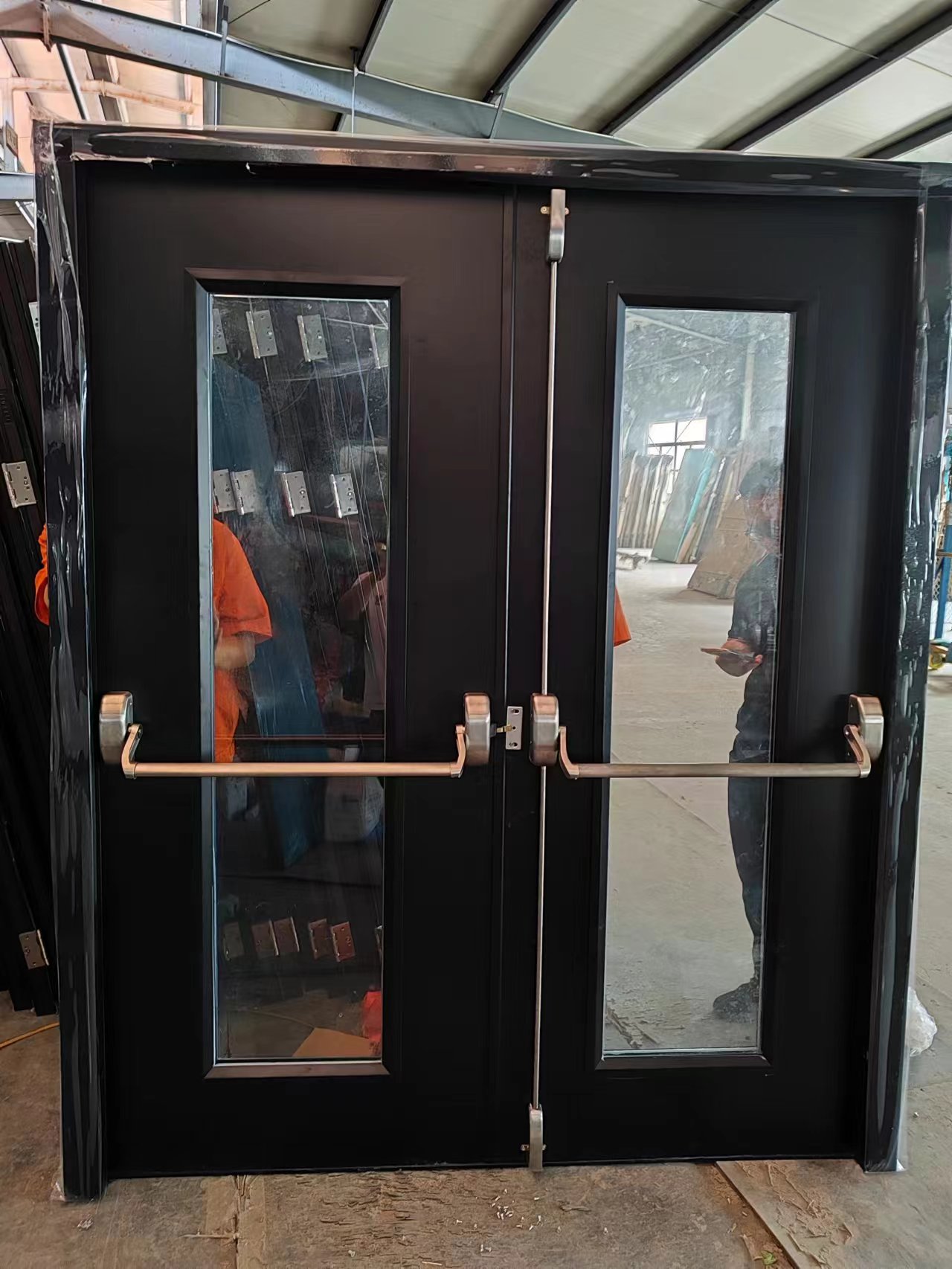 American Standard Emergency Double Steel Fire Rated Door With UL Panic ...